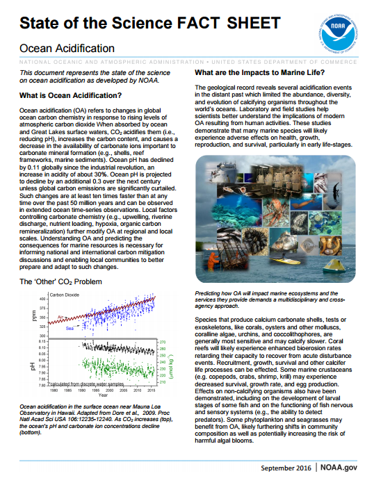 Guiding Program Drivers - NOAA Ocean Acidification Program
